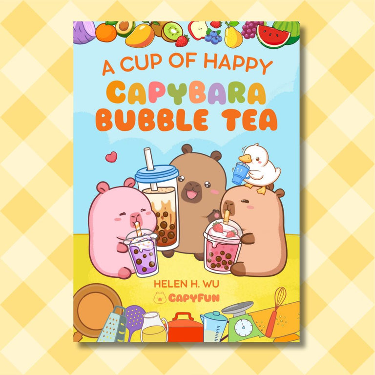 SIGNED EDITION: A Cup of Happy: Capybara Bubble Tea – CapyFun