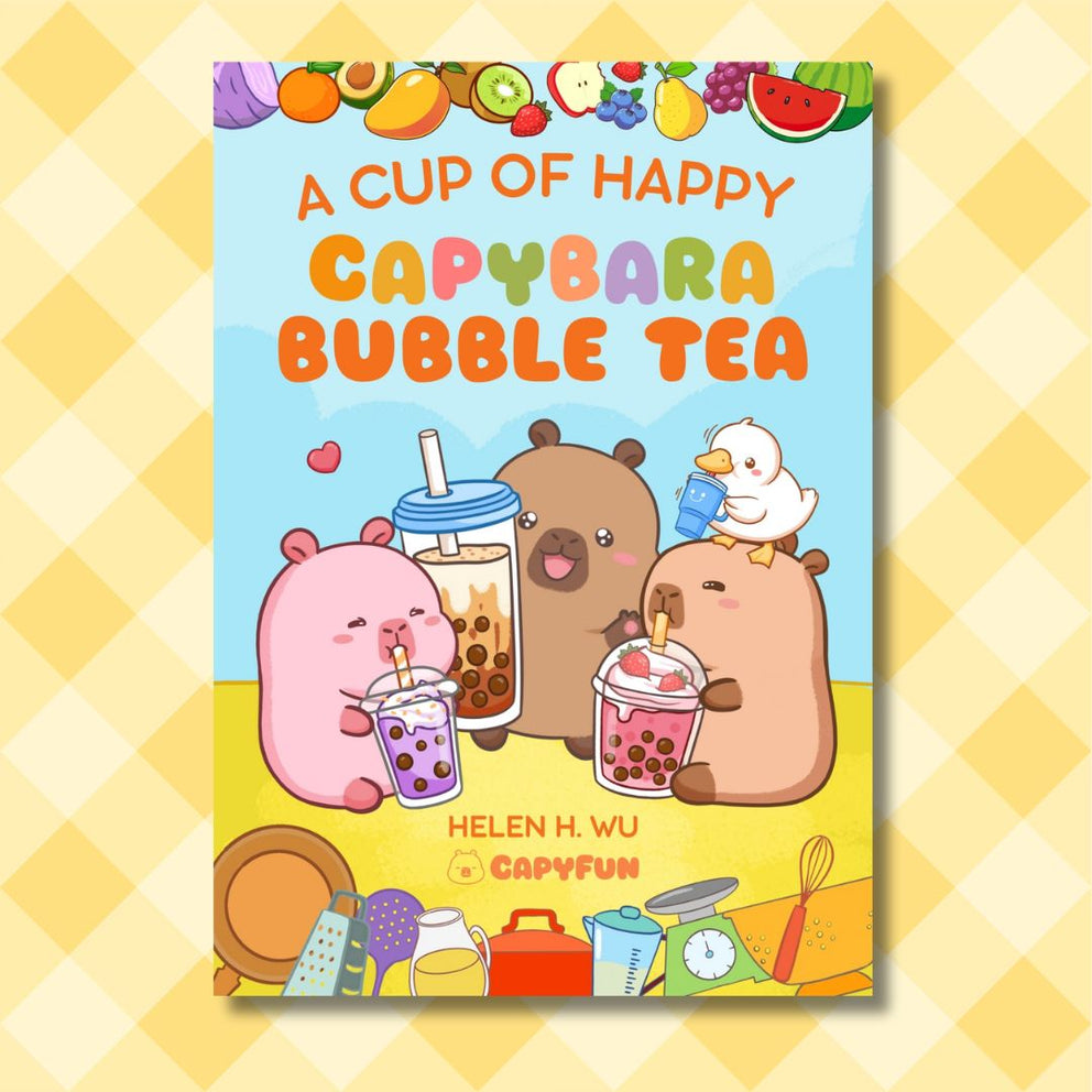 SIGNED EDITION: A Cup of Happy: Capybara Bubble Tea – CapyFun