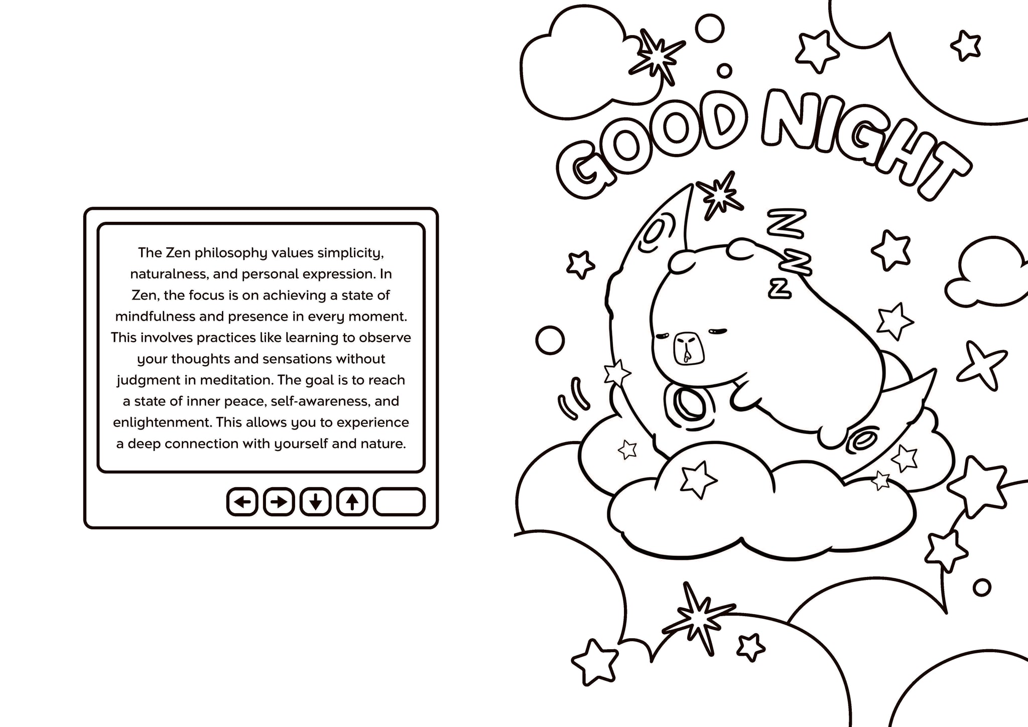 Capybara Zen: A Story and Coloring Book - A Journey to Mindfulness for ...