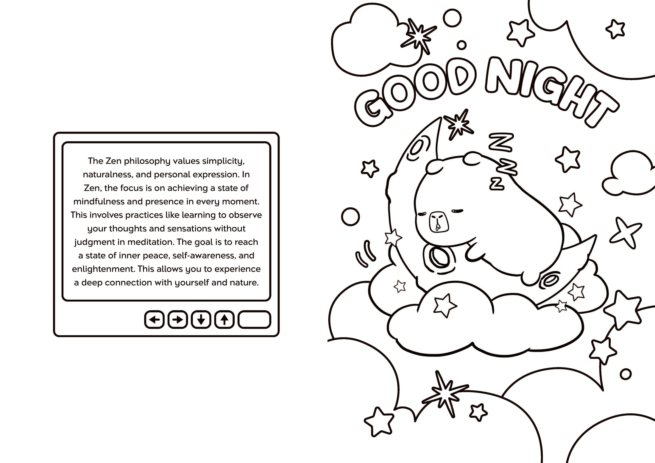 Capybara Zen: A Story and Coloring Book - A Journey to Mindfulness for ...